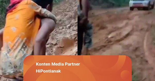 Akses Jalan Sulit, Warga Kuala Behe Terpaksa Digendong Menuju Ambulans | kumparan.com